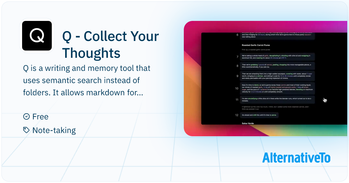 Q - Collect Your Thoughts: Q it's a new way to write and remember ...