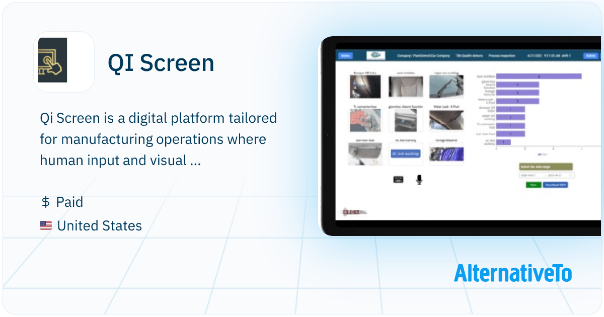 QI Screen: A touchscreen software for smart factories to digitize ...