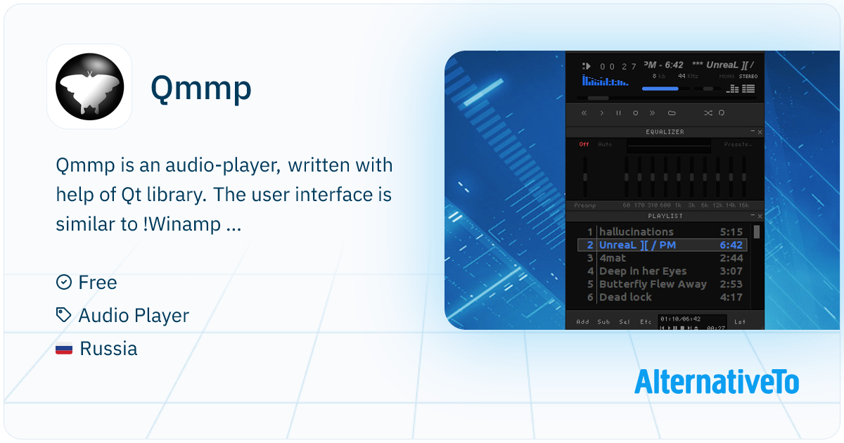 Qmmp: Audio-player, written with help of Qt | AlternativeTo