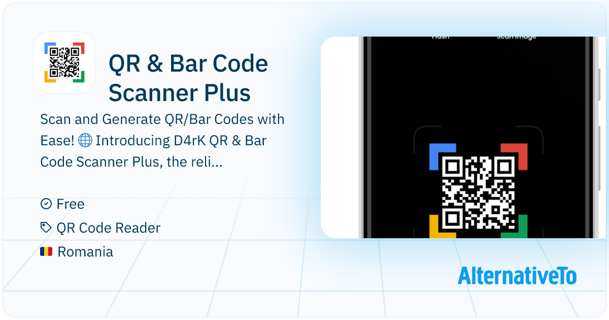 QR & Bar Code Scanner Plus: QR & Bar Code Scanner Plus is an app that ...