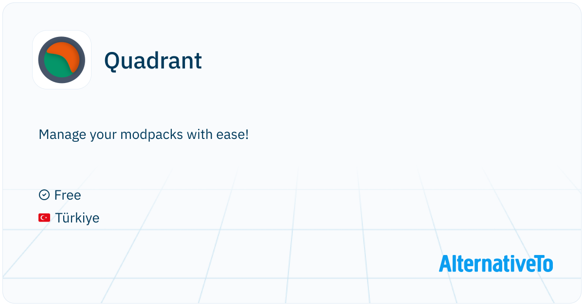 Quadrant: Manage your modpacks with ease! | AlternativeTo