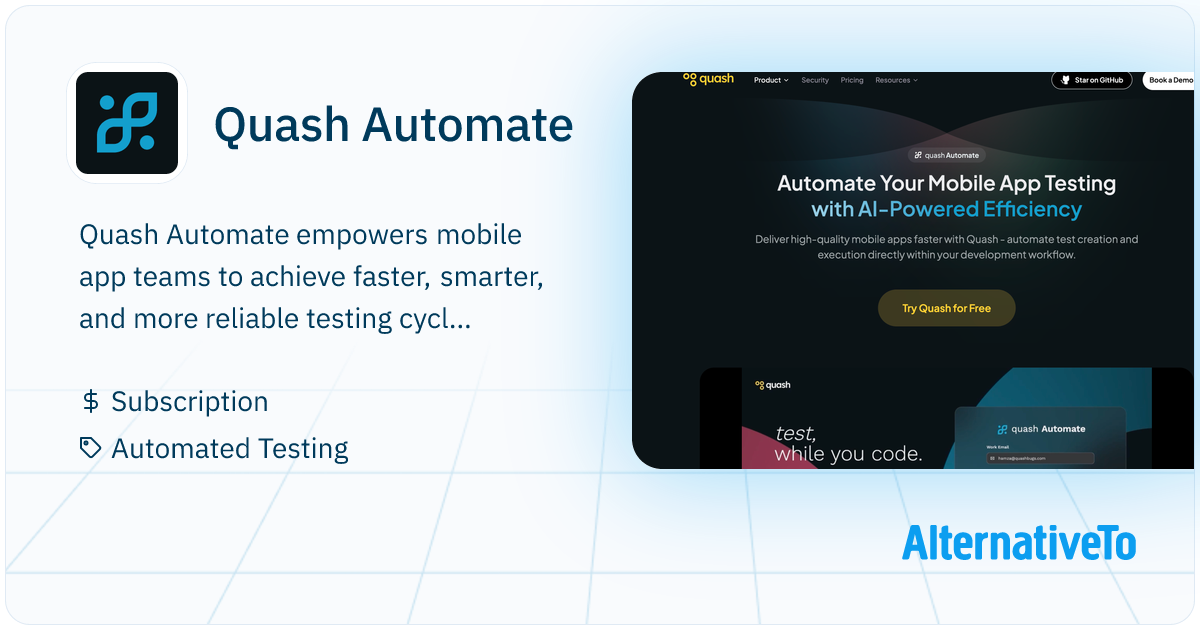 Quash Automate: AI-driven mobile test automation solution that ...