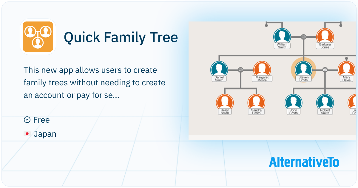 Quick Family Tree: Free app that enables users to construct multiple ...