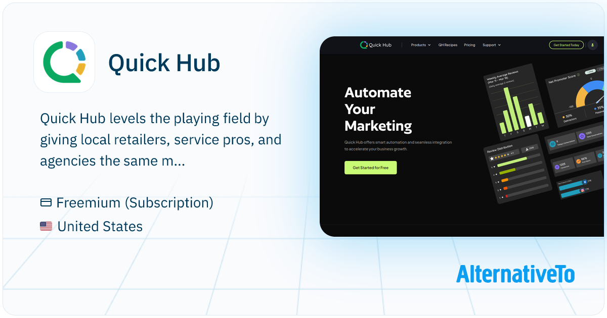 Quick Hub: All in one marketing automation platform that lets small ...