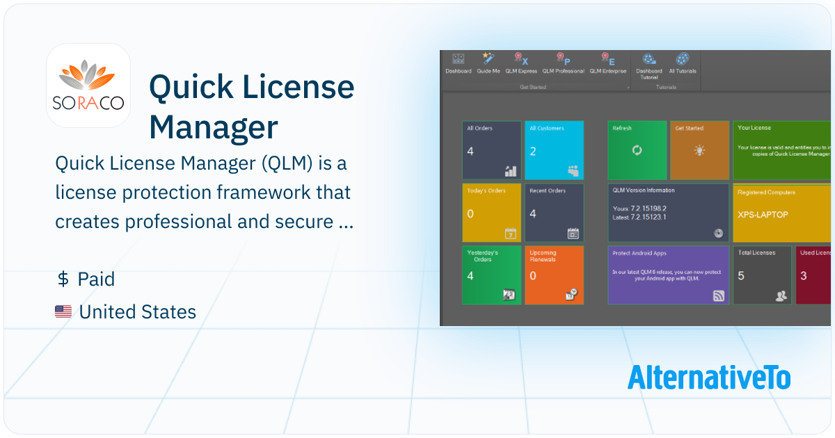 Quick License Manager: (QLM) is a license protection framework that ...