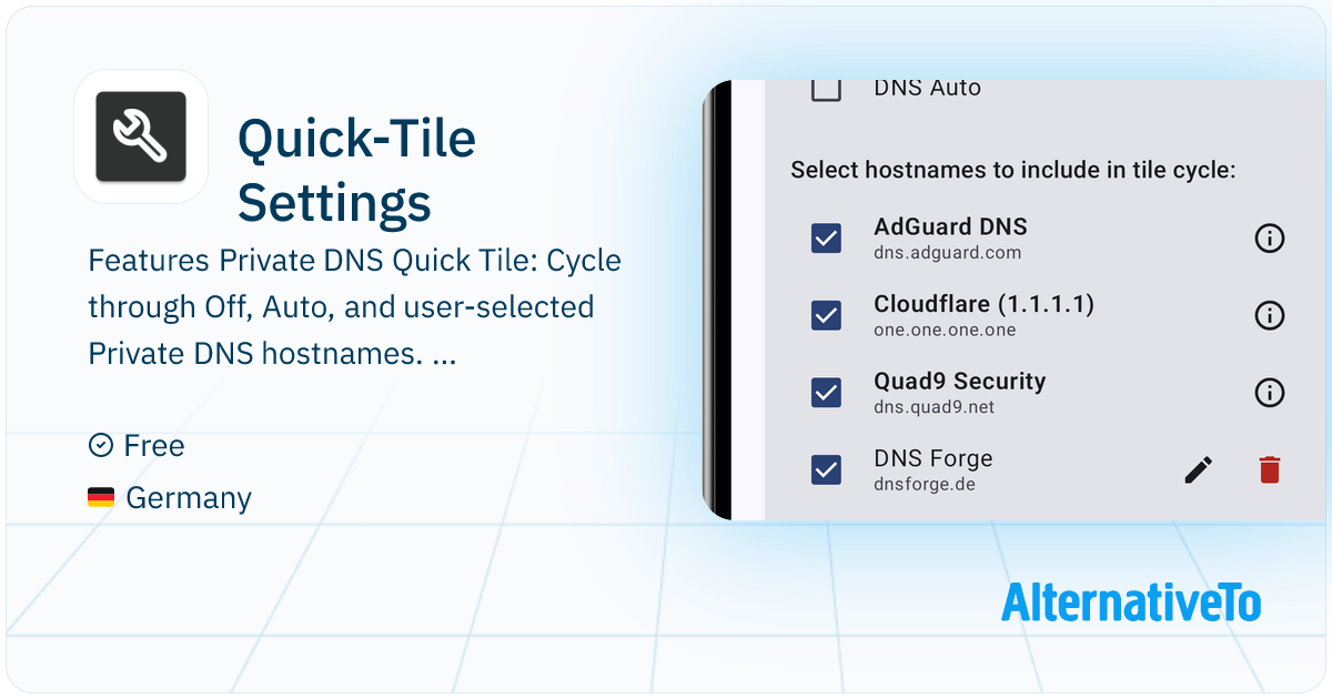 Quick-Tile Settings: An Android app that supplies Quick Settings tiles ...