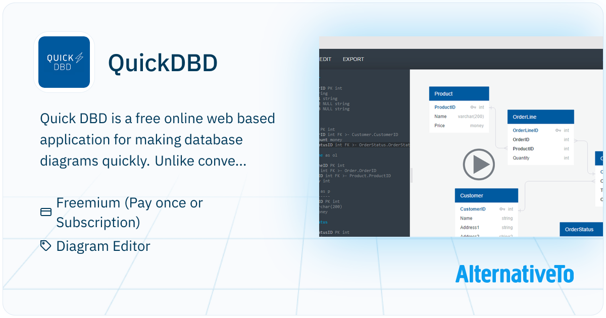 QuickDBD: Quick DBD is a free online web-based application for making ...