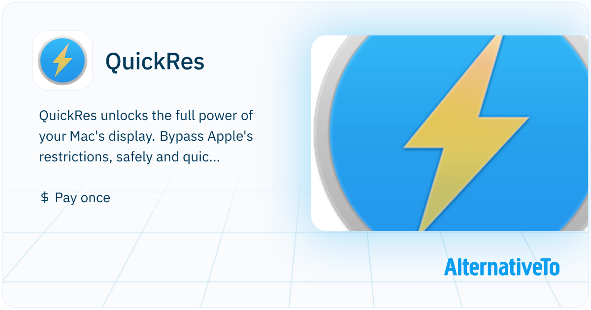 QuickRes: The resolution switcher Apple forgot - The best way to switch ...