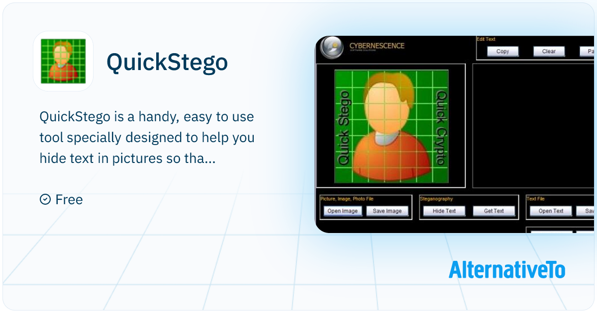 QuickStego: Handy, easy to use tool specially | AlternativeTo