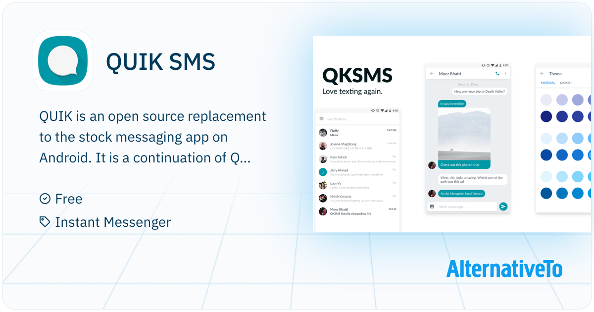 QUIK SMS: The most beautiful SMS messenger for Android - Revived ...