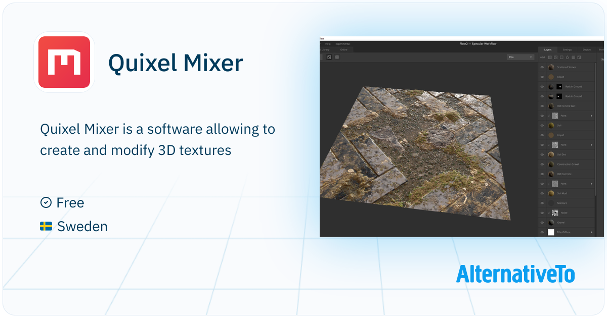 Quixel Mixer: Software allowing to create and modify 3D textures ...
