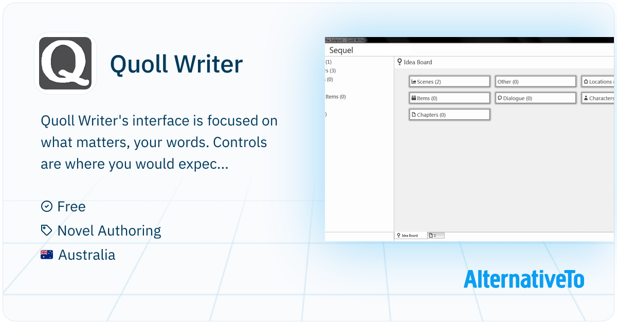 Quoll Writer: Focus on your words not the interface. | AlternativeTo