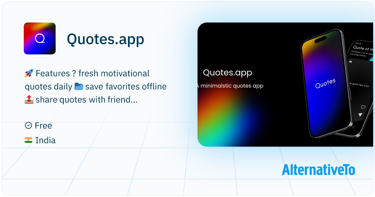 Quotes.app: A minimalistic quotes app | AlternativeTo