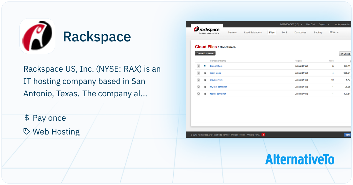 Rackspace: US, Inc | AlternativeTo