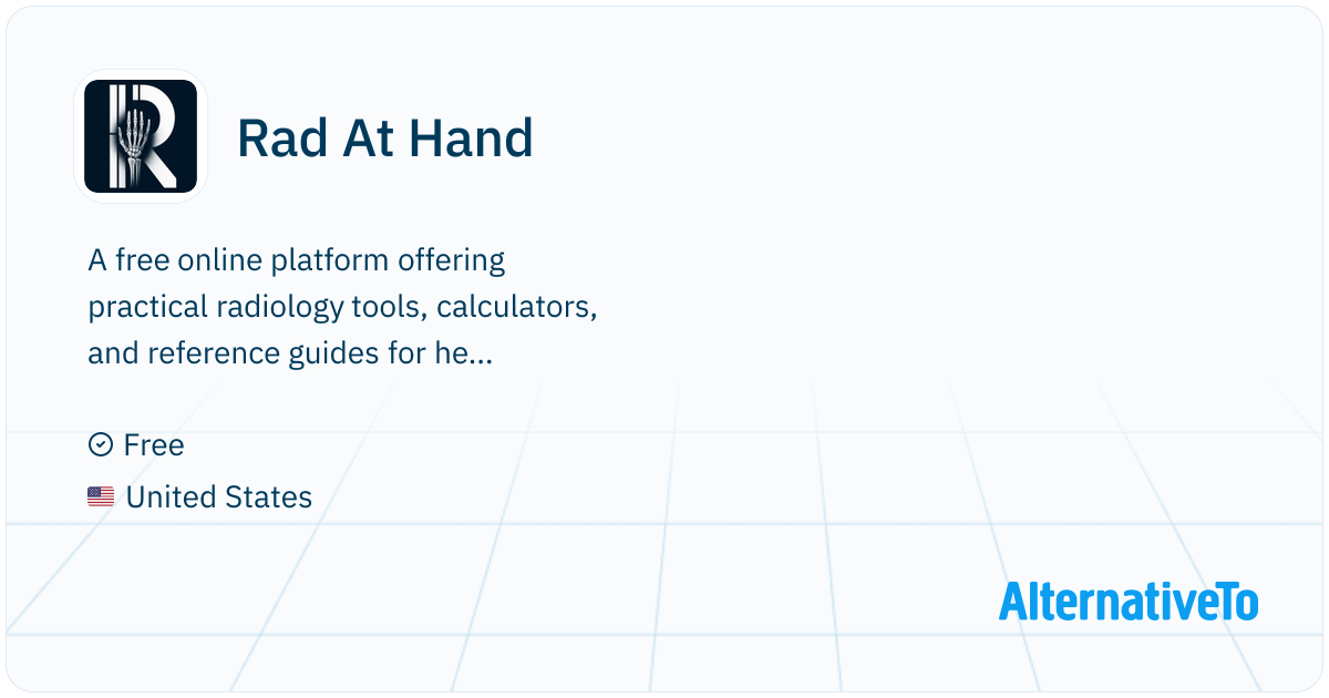 Rad At Hand: A free online platform offering practical radiology tools ...