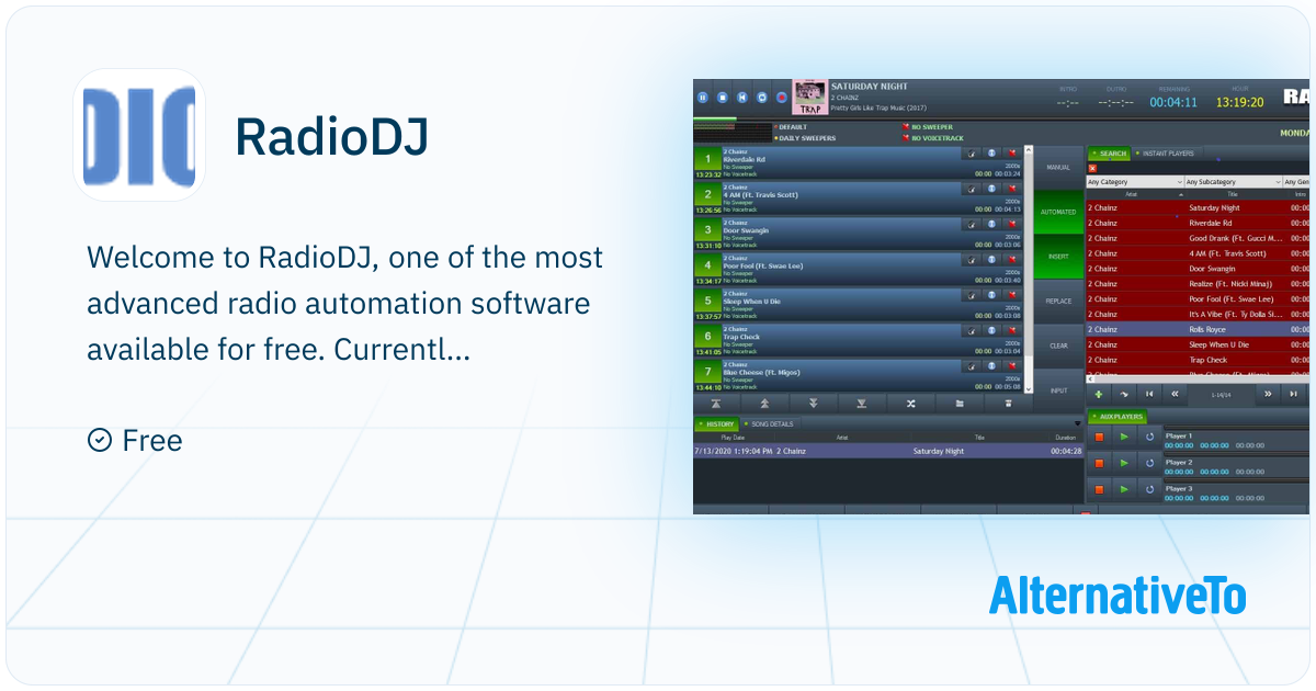 RadioDJ: Welcome to RadioDJ, one of the most advanced | AlternativeTo