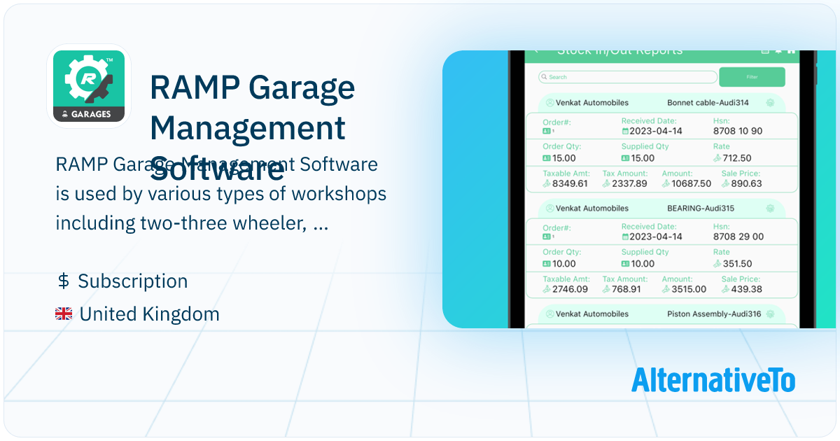 RAMP Garage Management Software: Manage job cards, estimates, digital ...