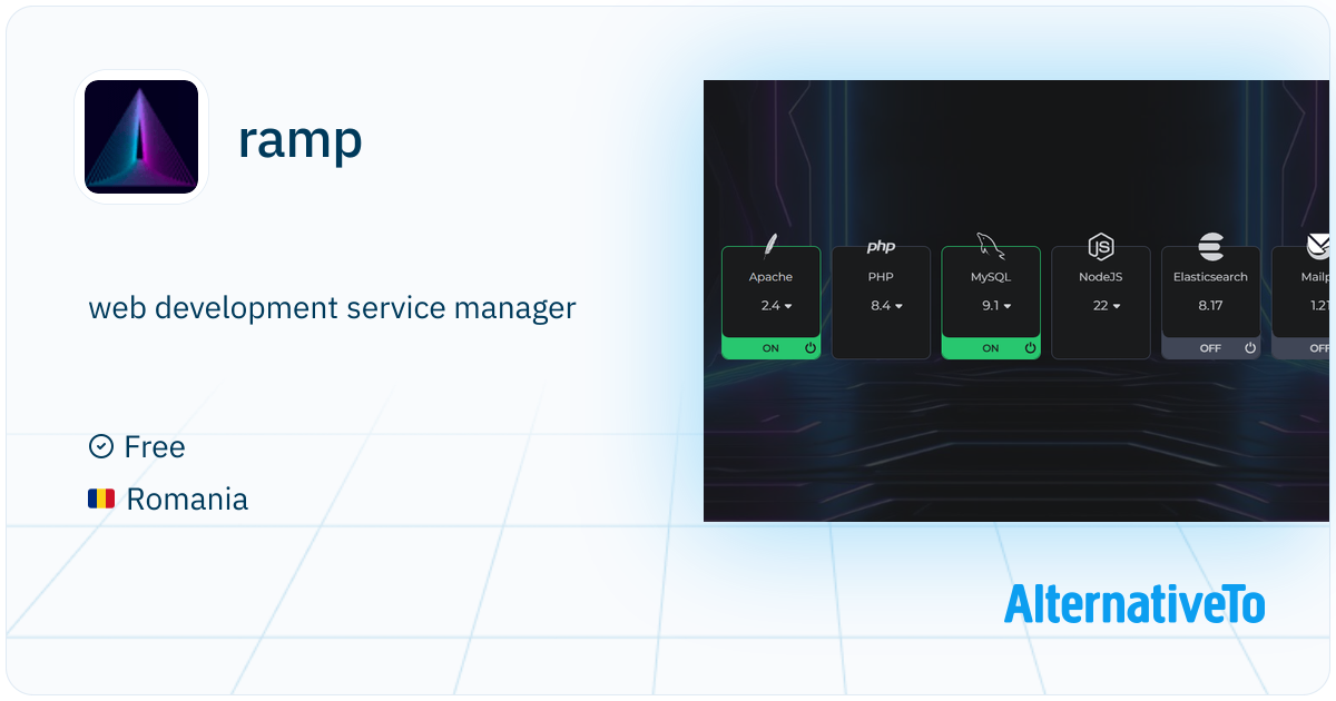 ramp: Web development service manager | AlternativeTo
