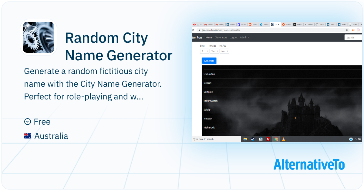 Random City Name Generator: The City Name Generator generates a ...