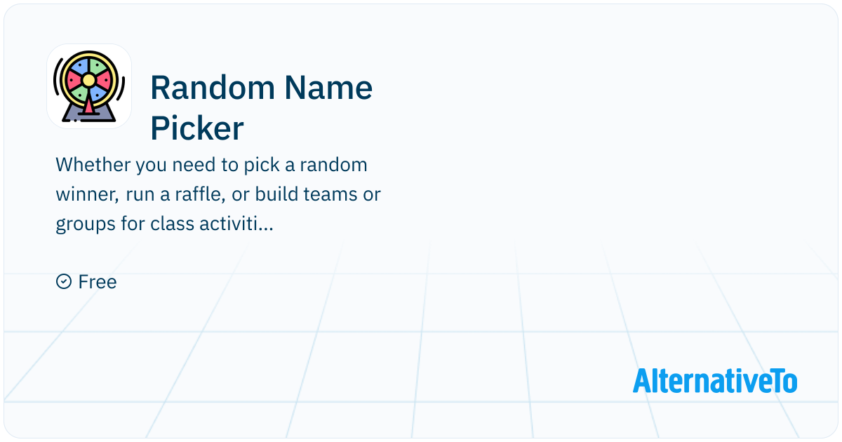 Random Name Picker: A simple, quick online app that allows you to pick ...