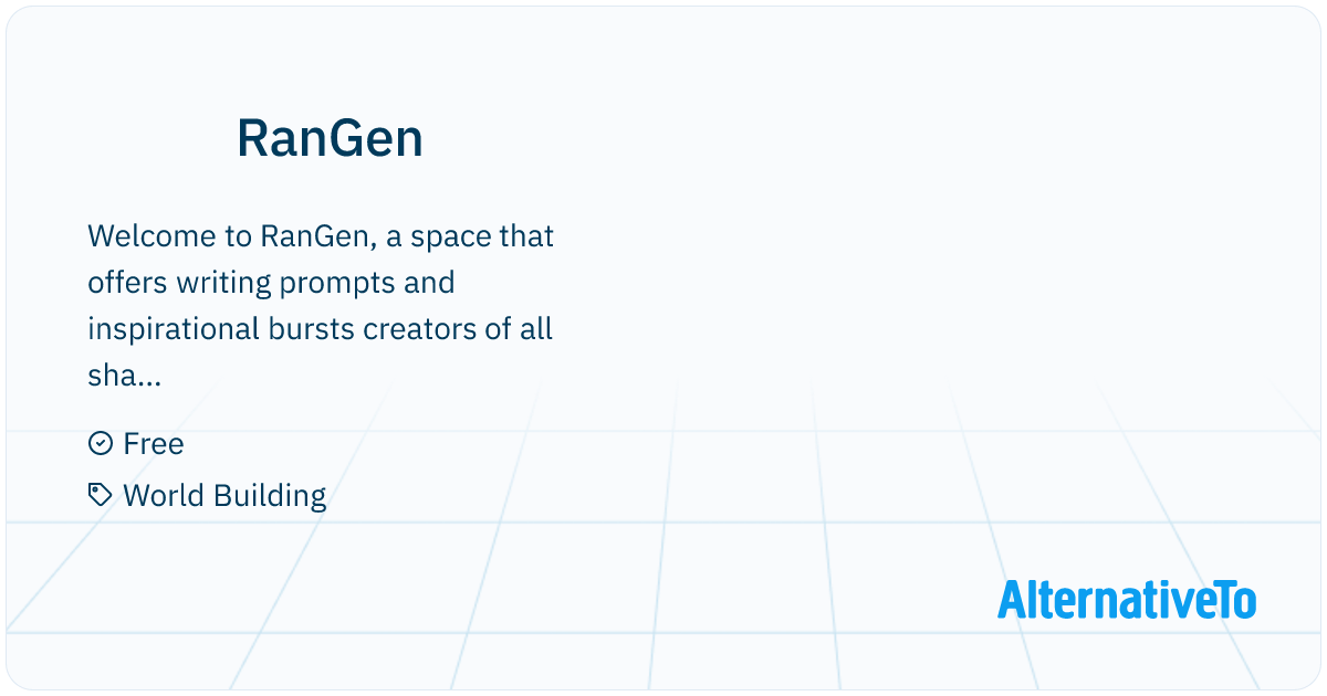 RanGen: Welcome to RanGen, a space that offers writing prompts and ...