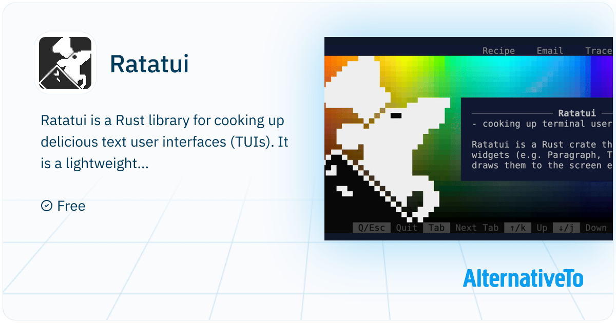 Ratatui: Rust library that's all about cooking up terminal user ...