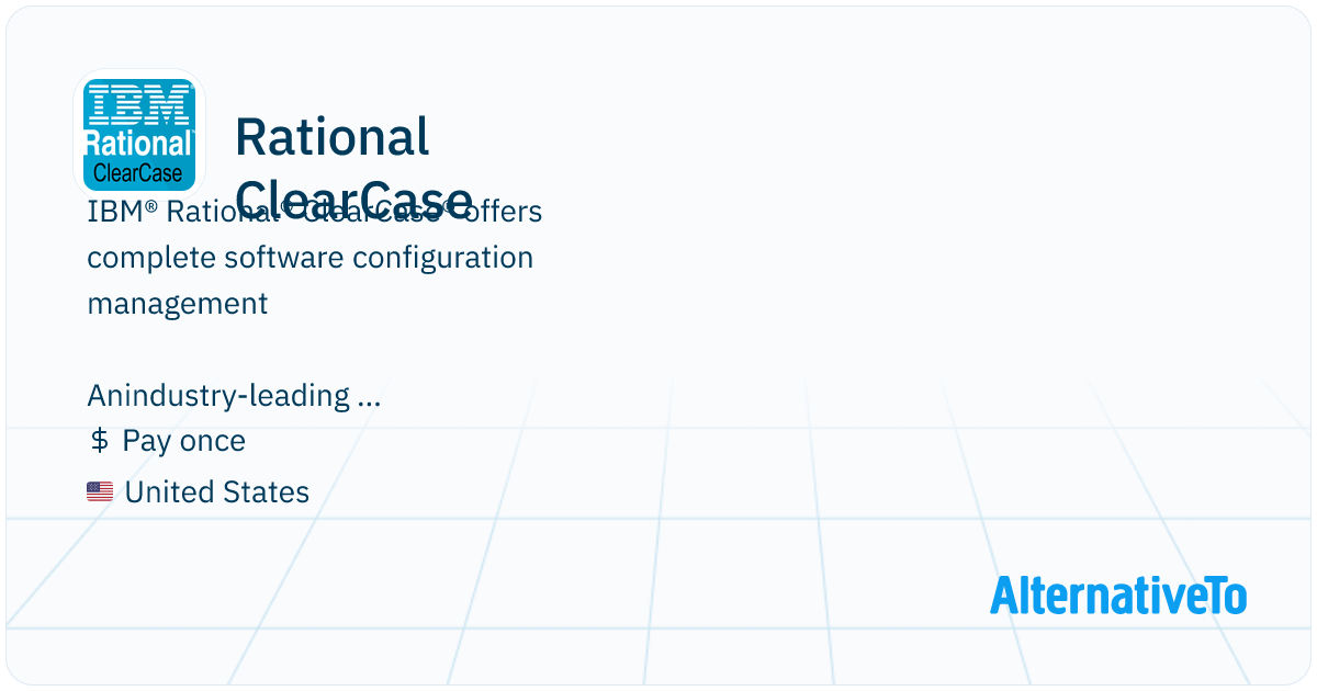 Rational ClearCase: IBM® Rational® ClearCase® offers | AlternativeTo