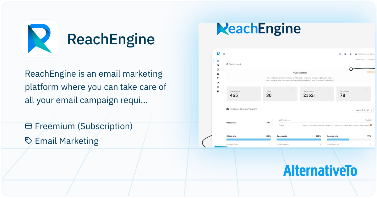 ReachEngine: Email Marketing Tool that serves throughout the lifecycle ...