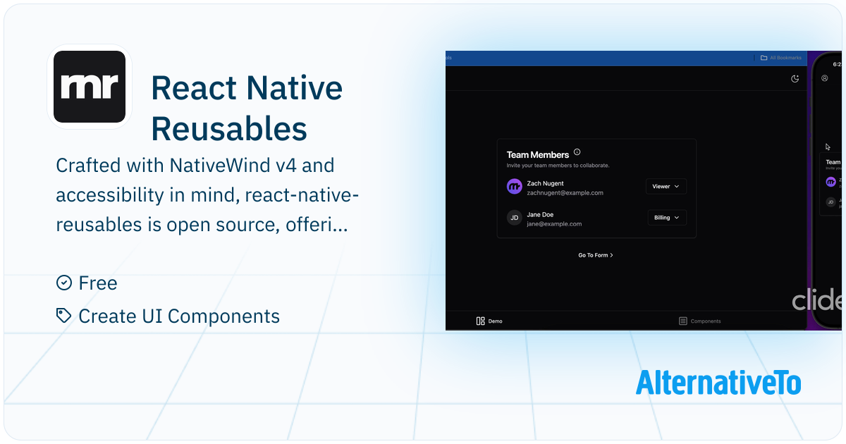 React Native Reusables: Universal shadcn/ui for React Native featuring ...