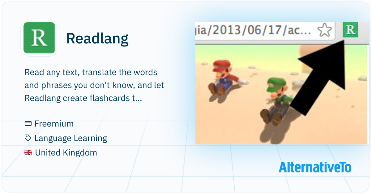 Readlang: Read any text, translate the words and phrases | AlternativeTo