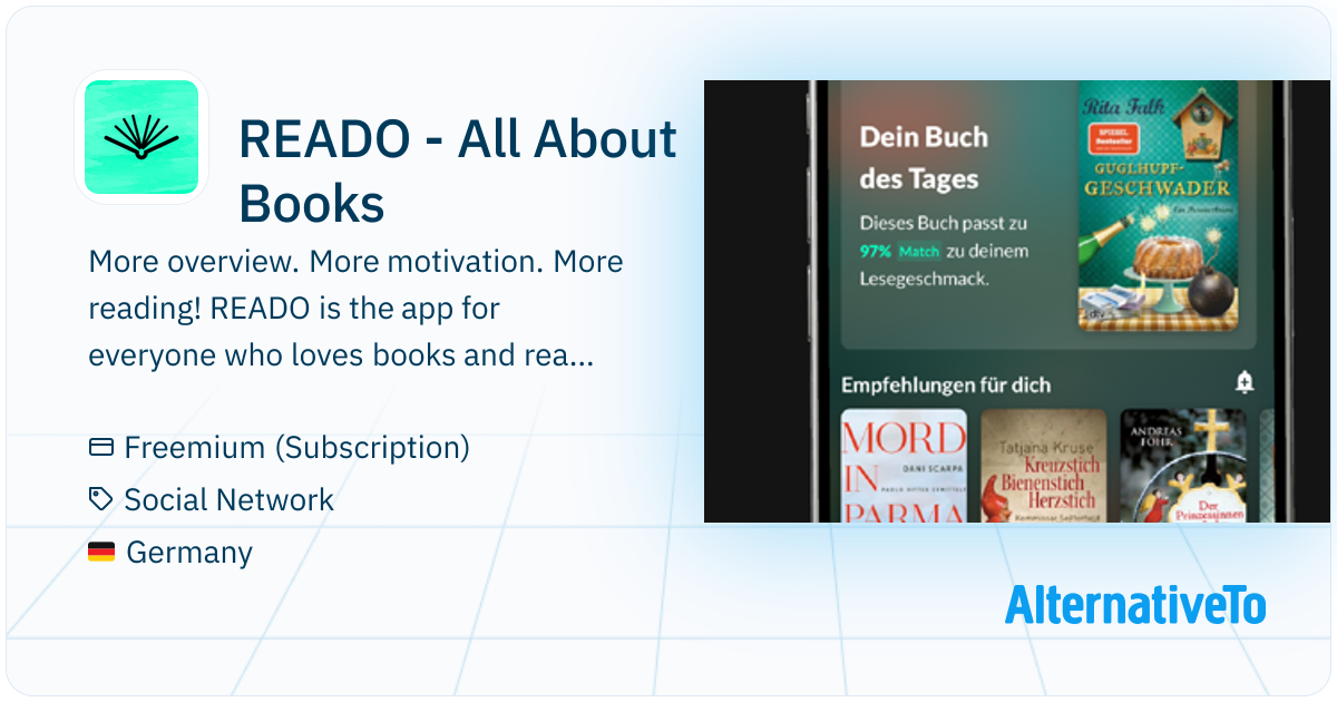 READO - All About Books: More overview. More motivation. More reading ...
