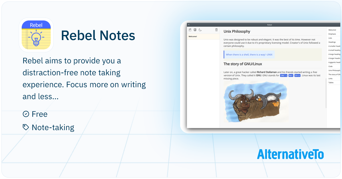 Rebel Notes: Rebel aims to provide you a distraction-free note taking ...
