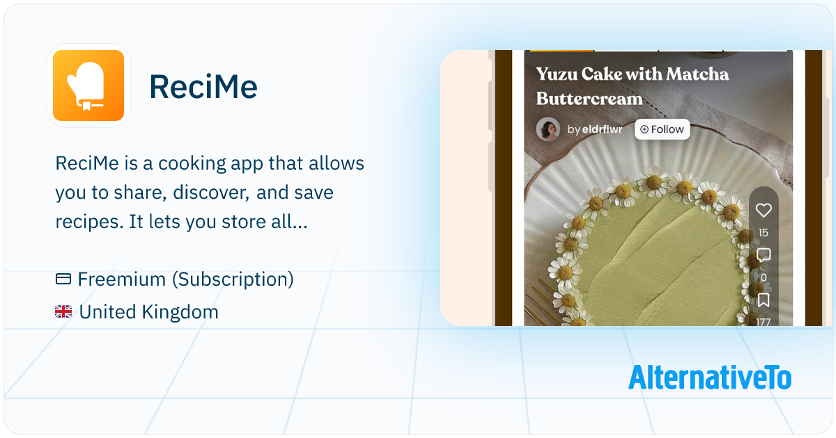 ReciMe: The ultimate cooking app to store recipes and share them with ...