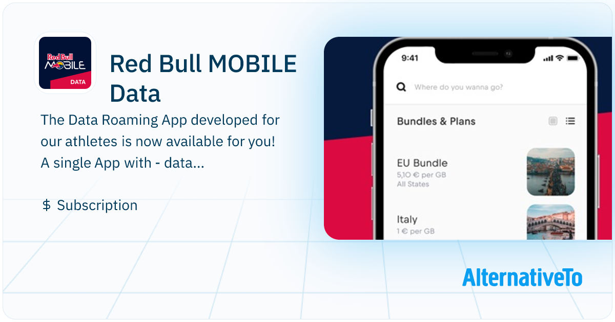 Red Bull MOBILE Data: The Data Roaming App developed for our athletes ...