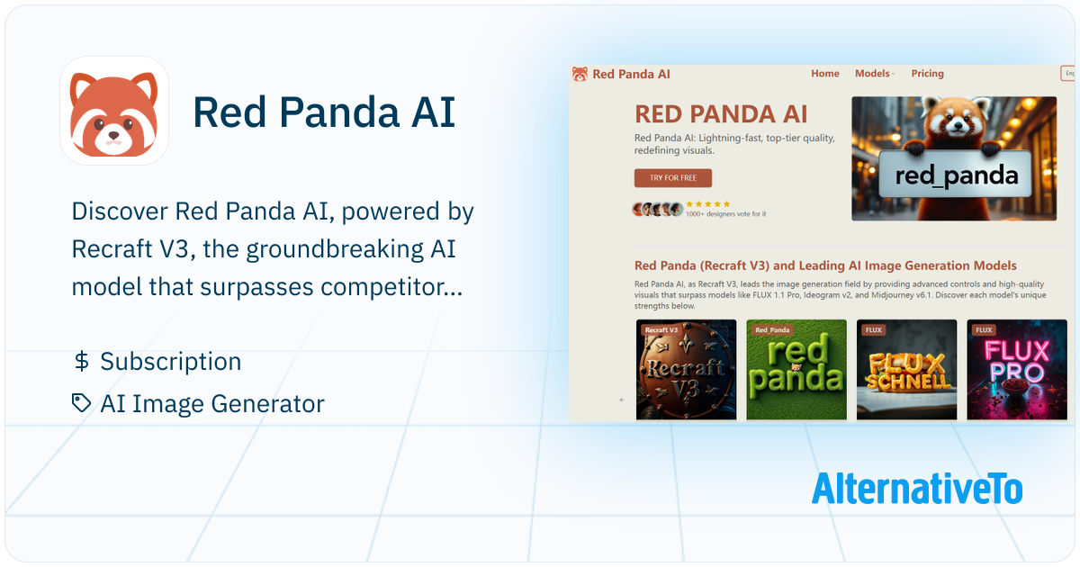 Red Panda AI: : AI Image Generation Model by Red Panda AI | AlternativeTo
