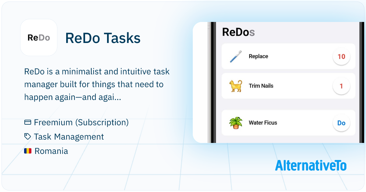 ReDo Tasks: Minimalist and intuitive task manager built for things that ...