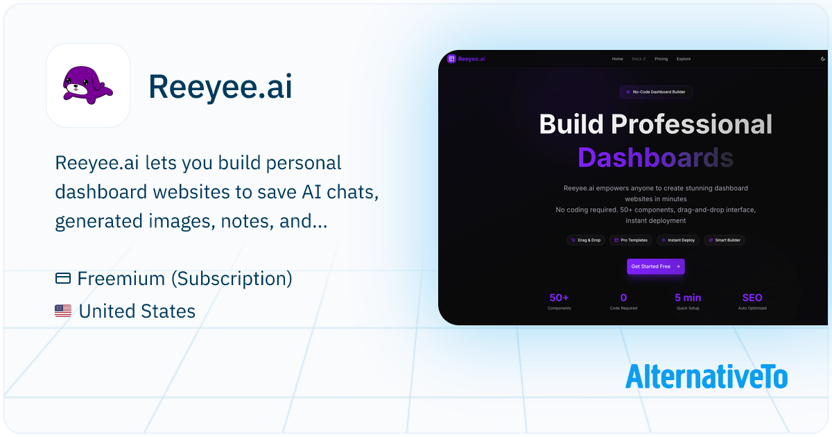 Reeyee.ai: Build personal dashboard websites in minutes, no code needed ...