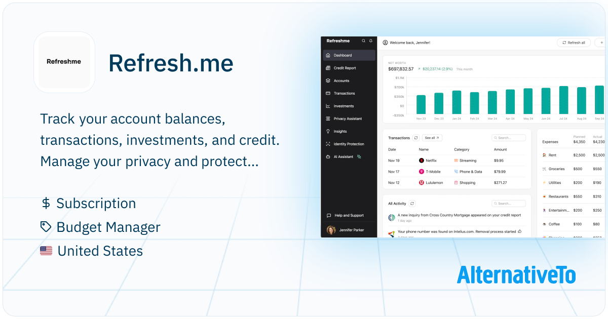 Refresh.me: The all-in-one personal financial management tool ...