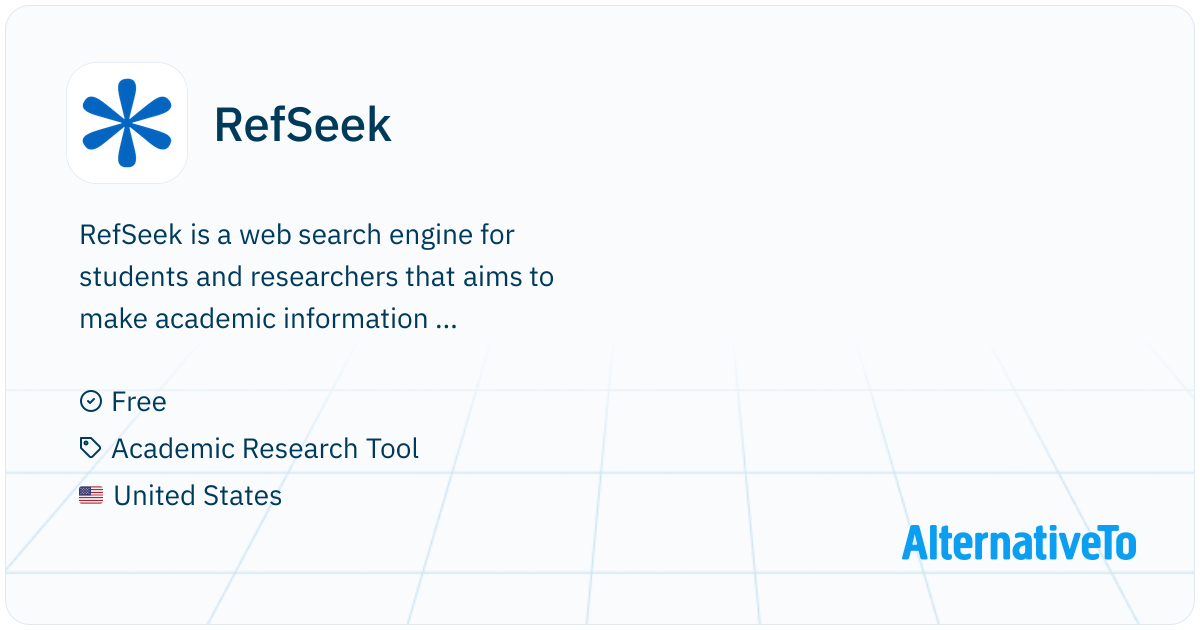 RefSeek: Web search engine for students and | AlternativeTo