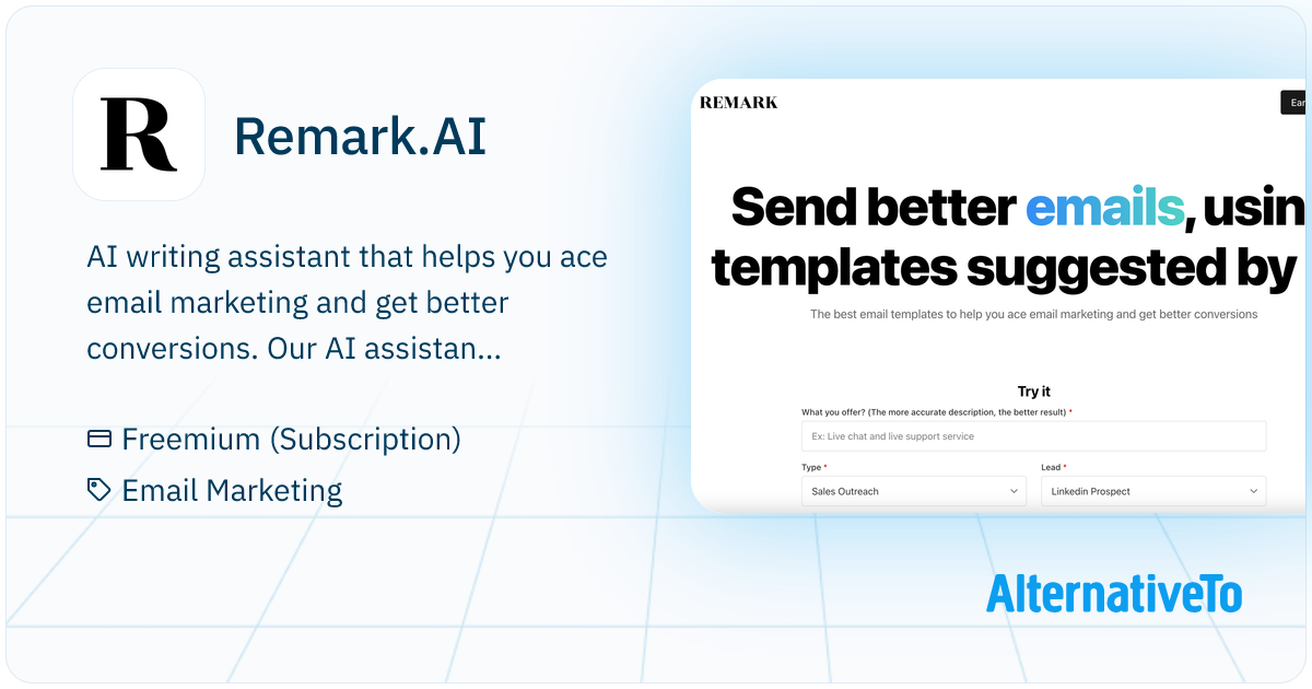 Remark.AI: AI writing assistant that helps you level up your email ...