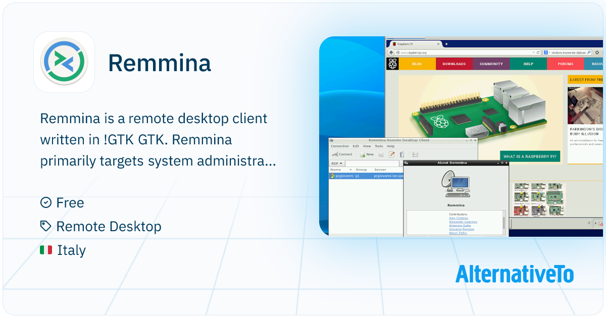 Remmina: Open source Linux remote desktop client | AlternativeTo
