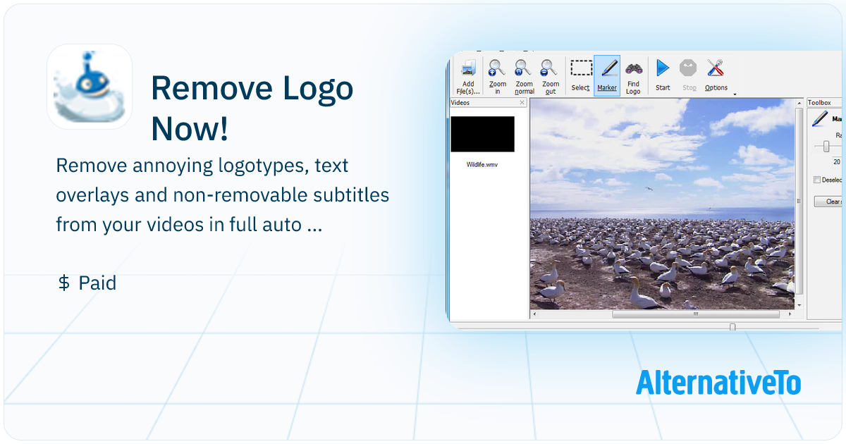 Remove Logo Now!: Remove annoying logotypes, text overlays and ...