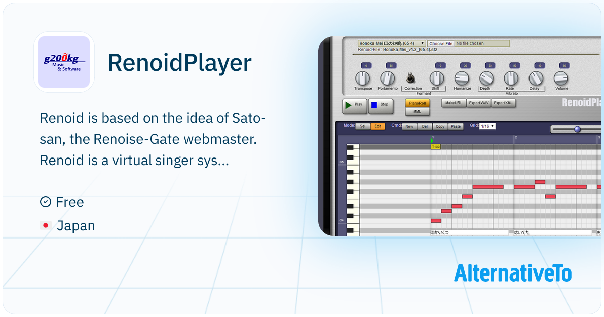 RenoidPlayer: Web-based, free vocal synthesizer that runs on Renoise ...