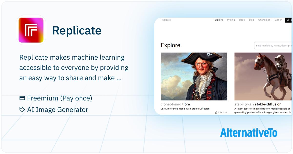 Replicate: Online community for sharing and running machine learning ...