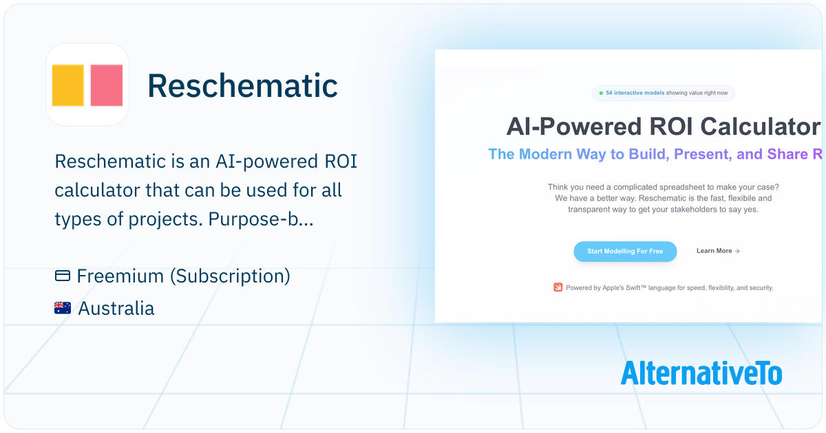 Reschematic: AI-powered ROI calculator that | AlternativeTo