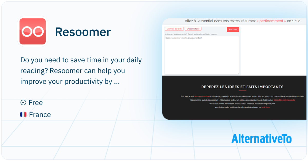 Resoomer: Detect for you the most important parts from your texts and ...