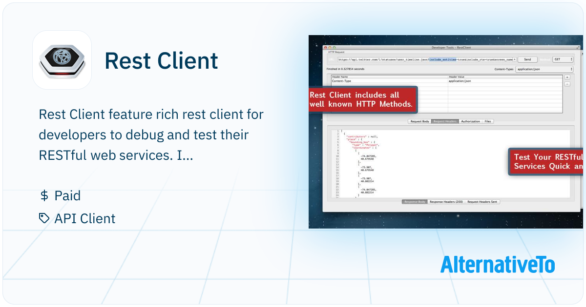 Rest Client: Feature rich rest client for | AlternativeTo