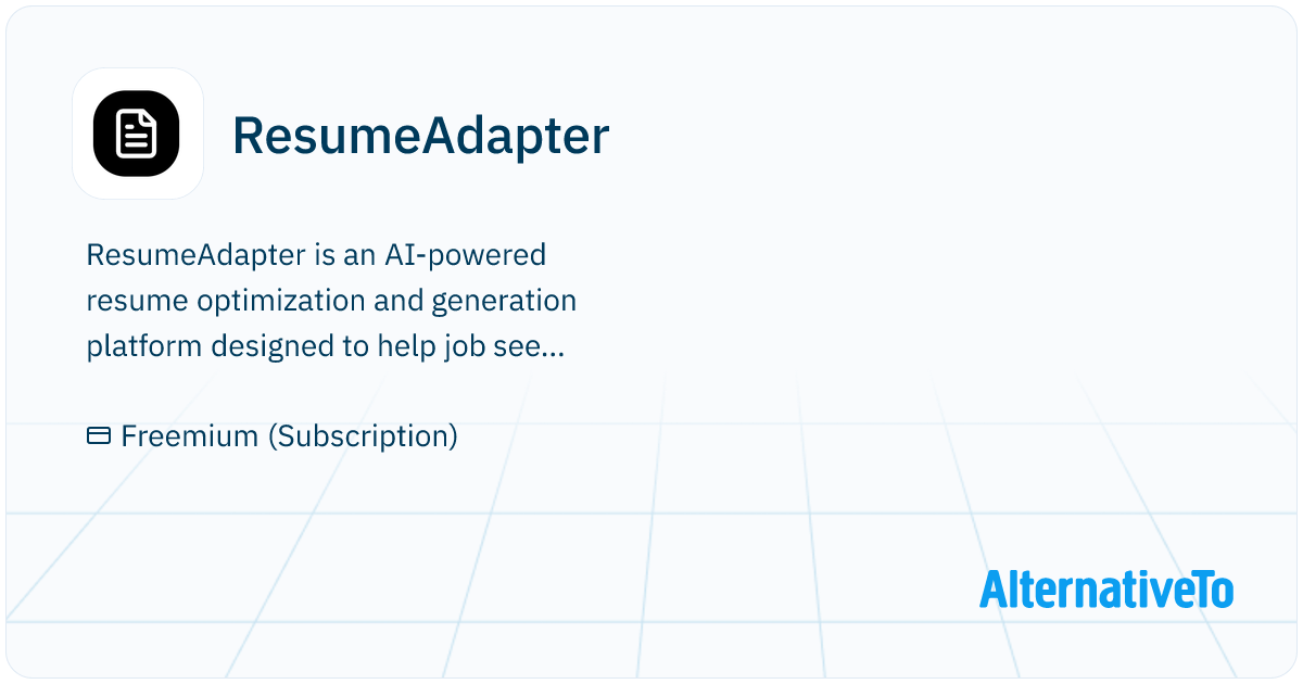 ResumeAdapter: An AI-powered resume optimization platform that analyzes ...