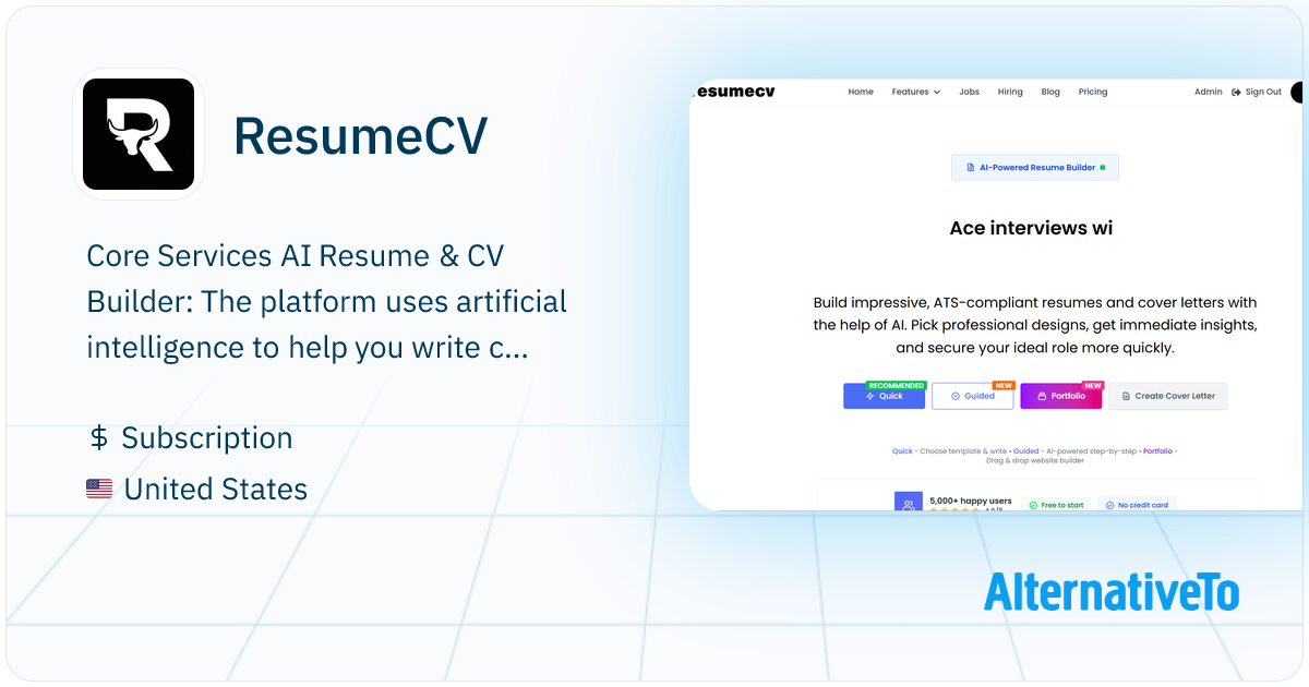 ResumeCV: Build impressive, ATS-compliant resumes and cover letters ...