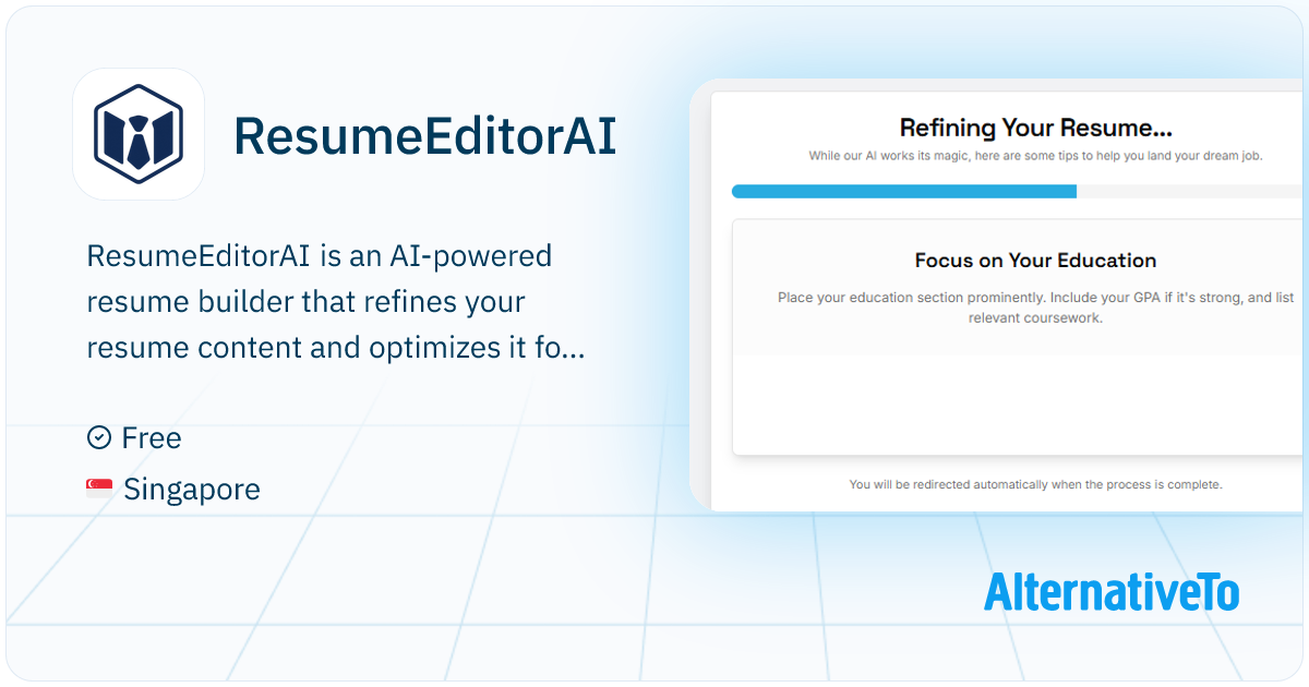 ResumeEditorAI: Helps job seekers instantly improve their resumes using ...
